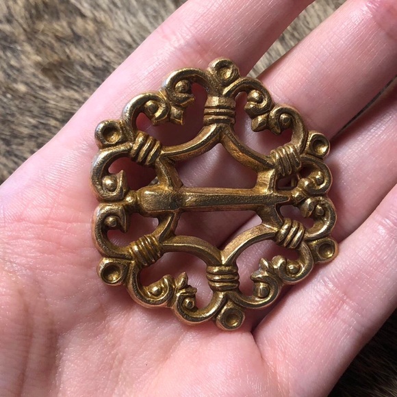 Jewelry | Vintage Finish Solid Brass Kalevala Koru Scandinavian ...